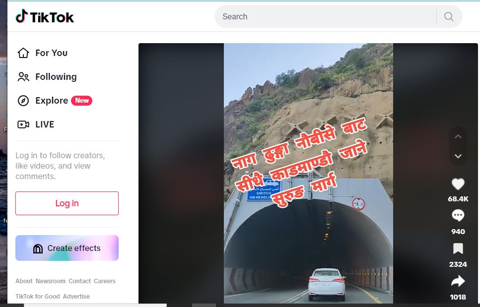 Video Claiming To Show Nepal’s Nagdhunga Tunnel Is From Saudi Arabia ...